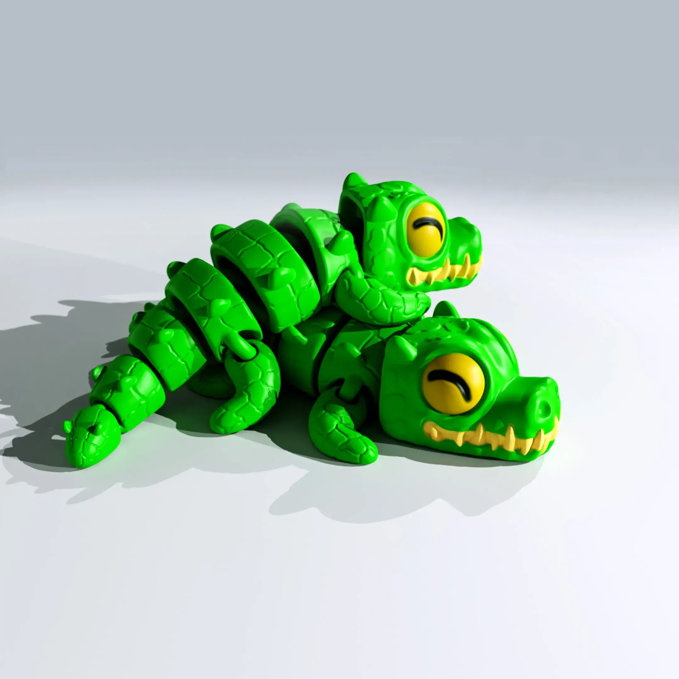3D Printer Files | 3MF File | Flexi Crocodile - Articulated Model | Creality Cloud