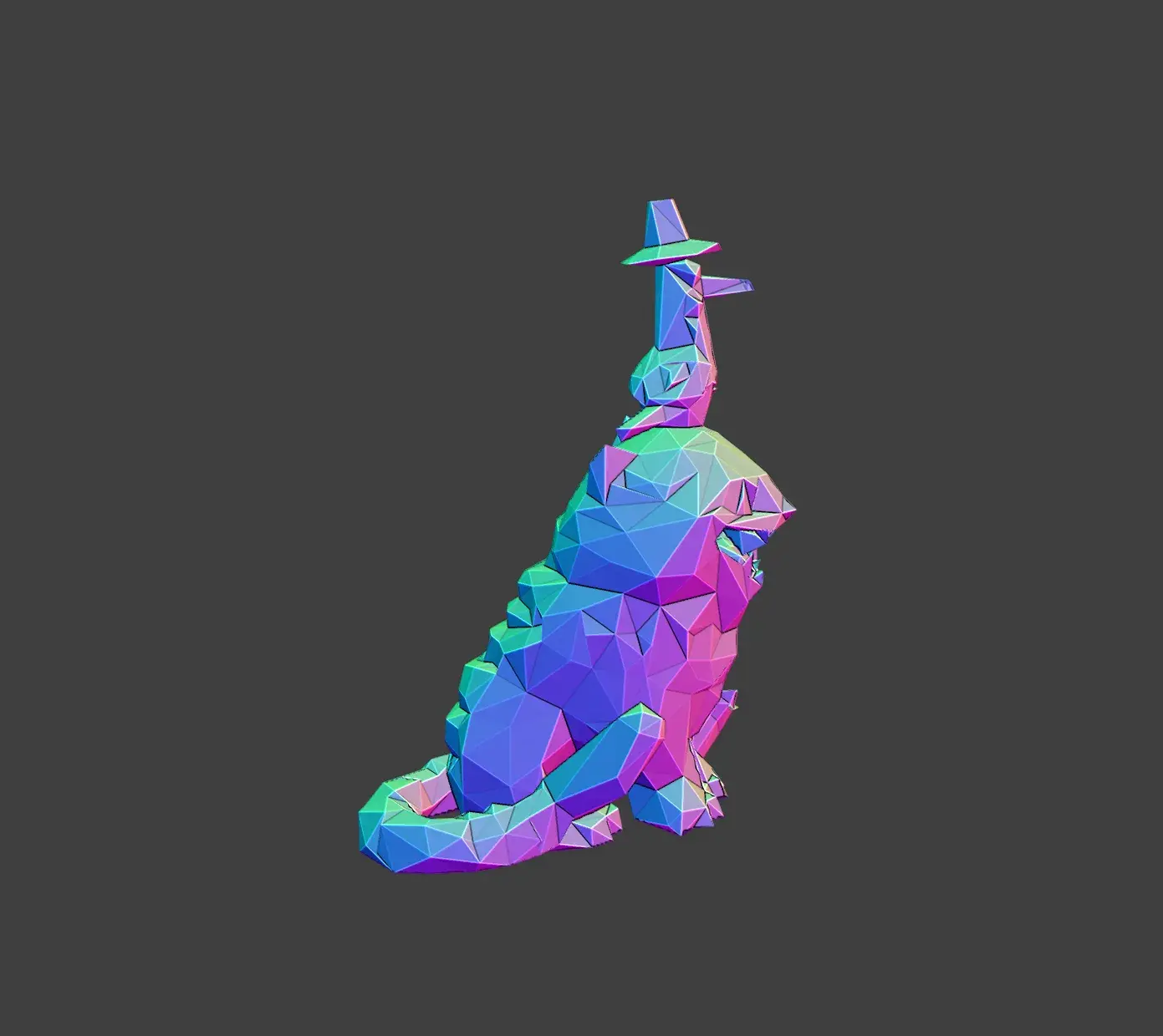 3D Printer Files | 3MF File | Origami Paper like Lowpoly Derpy the kpop ...