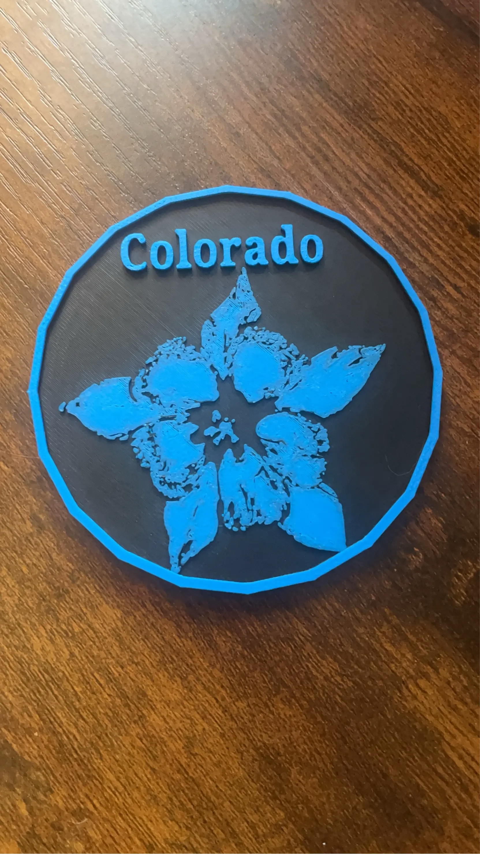 3D Printer Files | 3MF File | Colorado Flower Coaster | Creality Cloud
