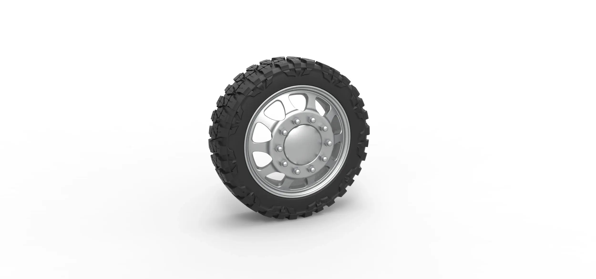 Other STL Download - Front semi wheel for pickup V5 Scale 1:25by ...