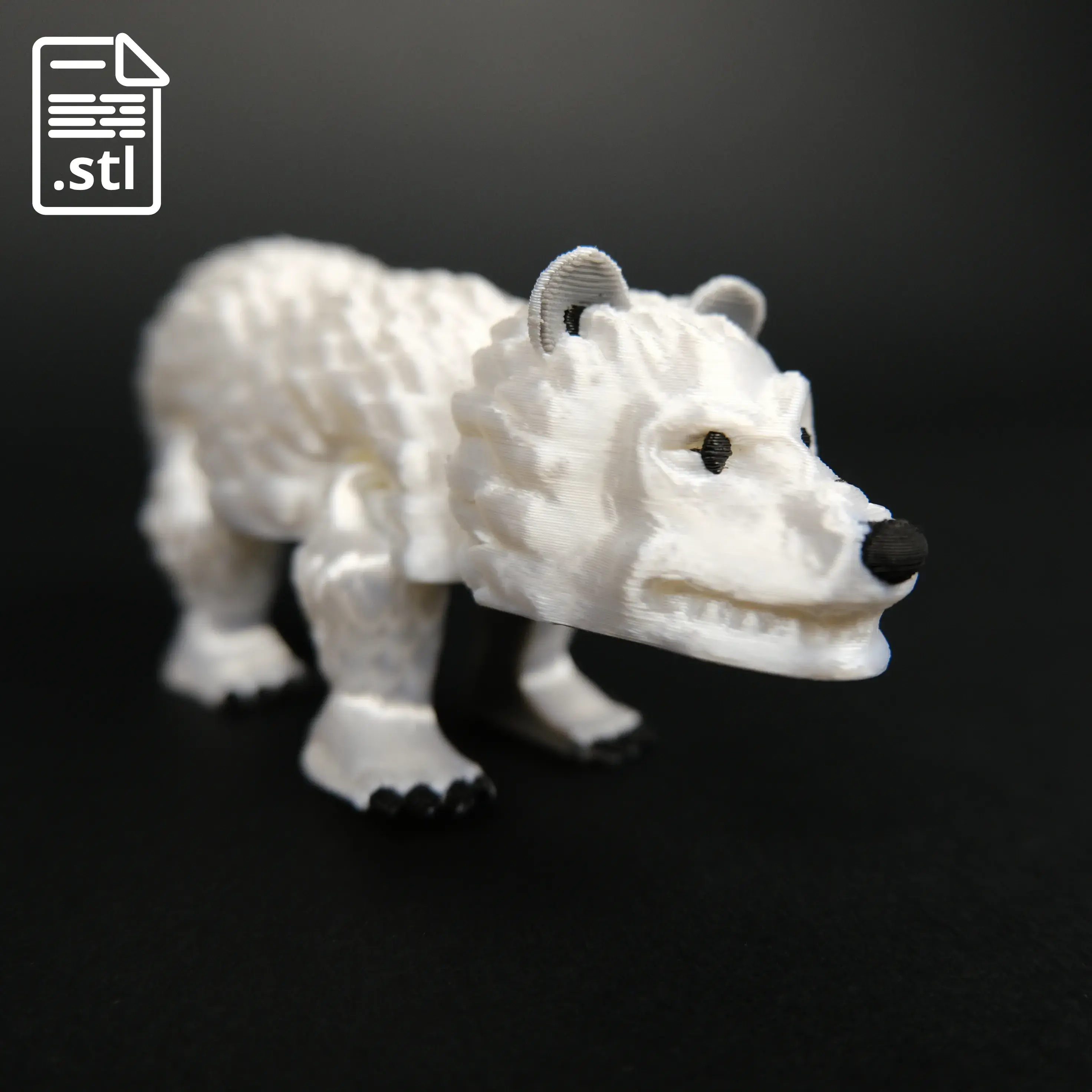 Characters & Creatures STL Download - Polar Bear - Print-in-Placeby ...