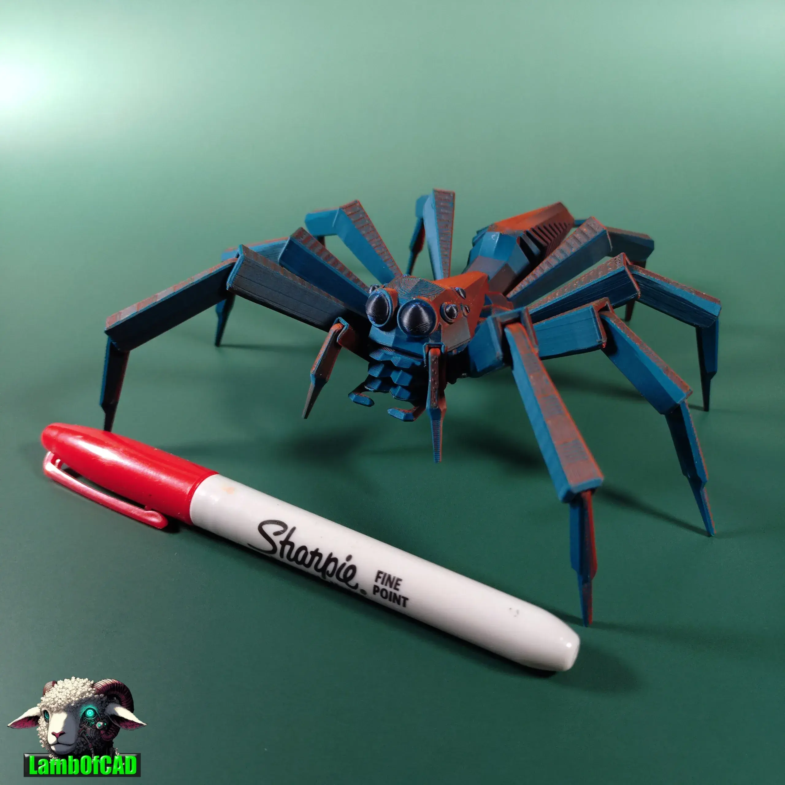 3D Printer Files | 3MF File | Low Poly Jumping Spider | Creality Cloud