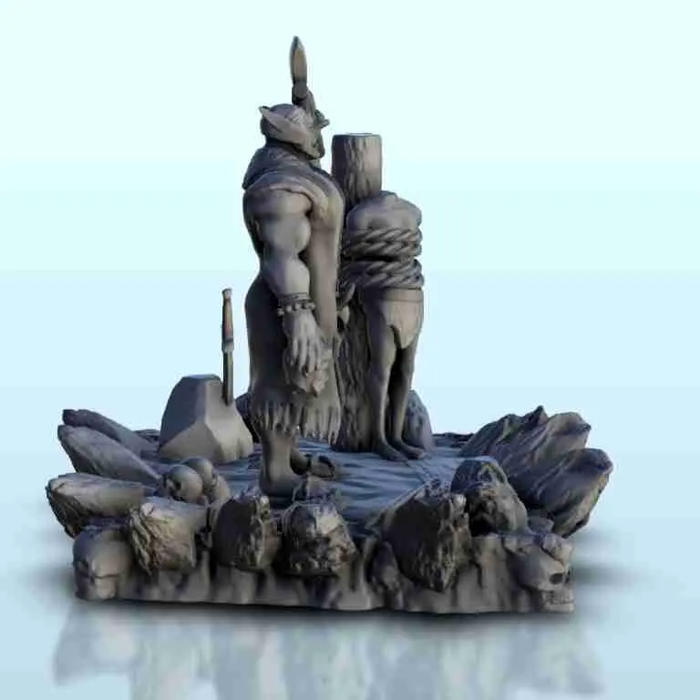 Other STL Download - Orc execution scene on human body 6 - miniatures ...