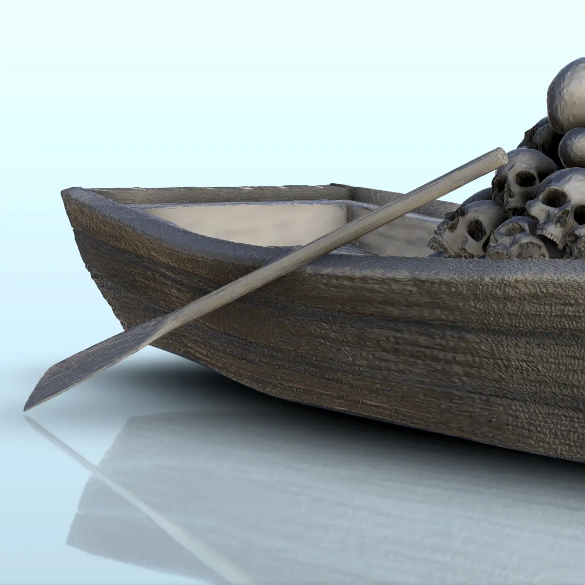 Other STL Download - Rowboat with pile of bones - miniatures warhammer ...
