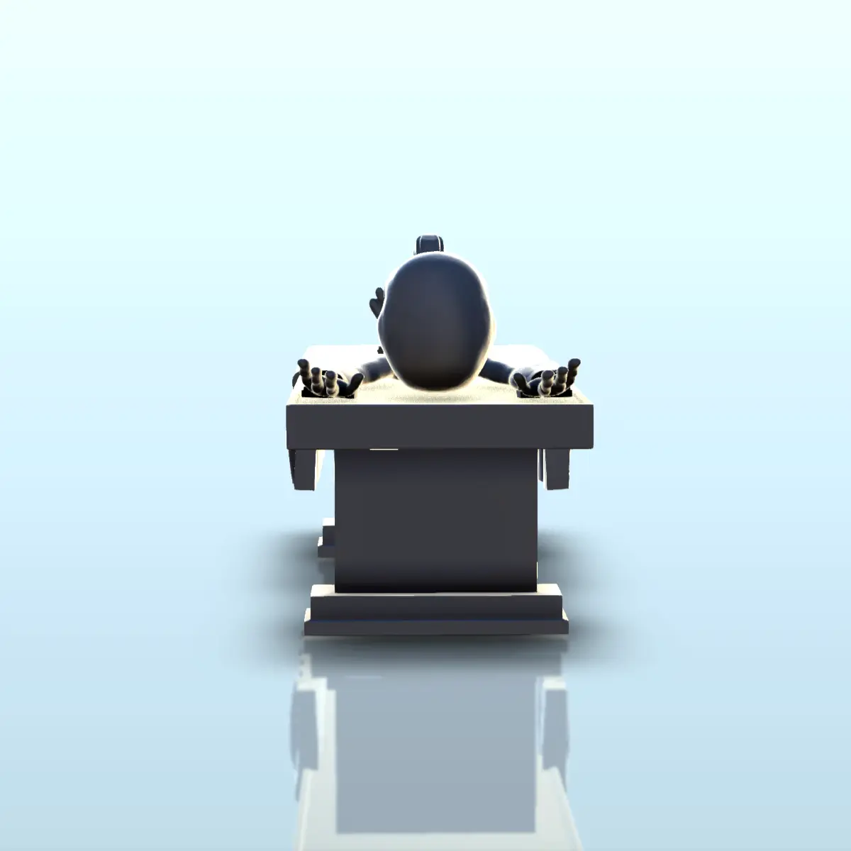 Characters & Creatures STL Download - Alien on operating table with ...