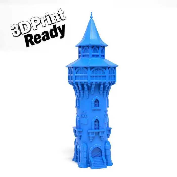Props & Terrain STL Download - Medieval Towerby 3D Everything