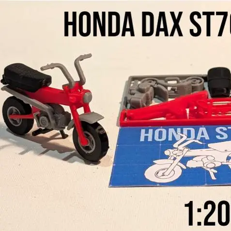 Vehicles & Machinery STL Download - Honda Dax Kitcardby Carter Prints