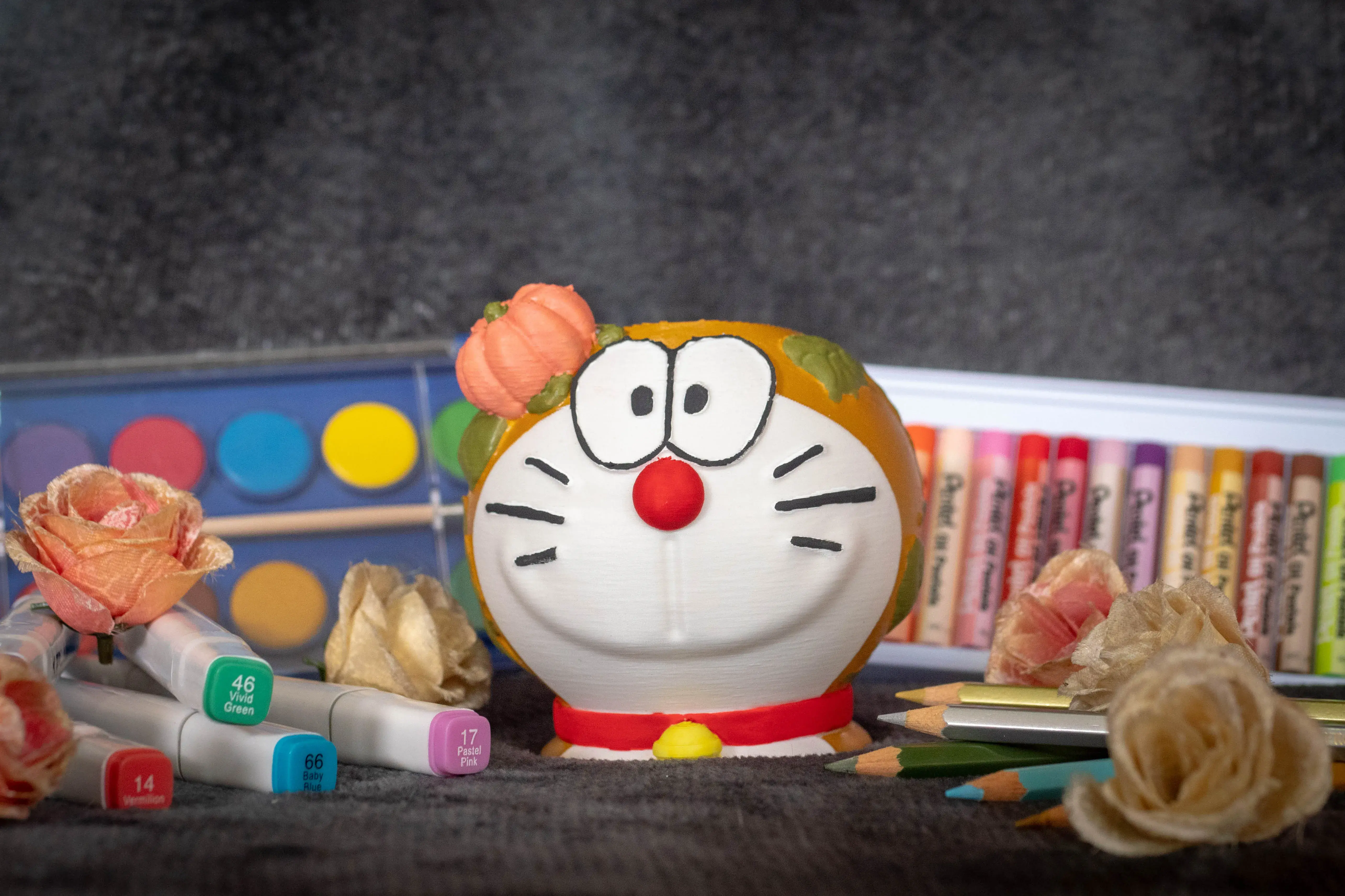 Board Games & Card Games STL Download - Doraemon Pumpkin Halloween ...