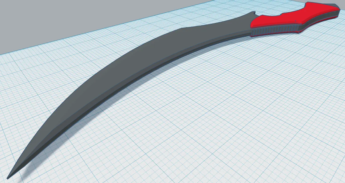 Free Cosplay STL Download - Large Cosplay Knife 4by Cyberbeast