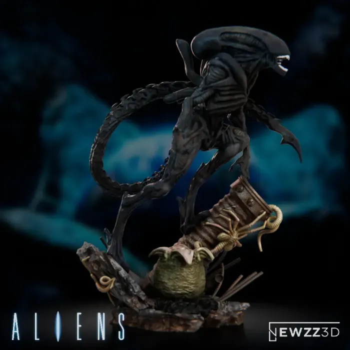 Characters & Creatures STL Download - Xenomorph - Alien Earthby Newzz3D