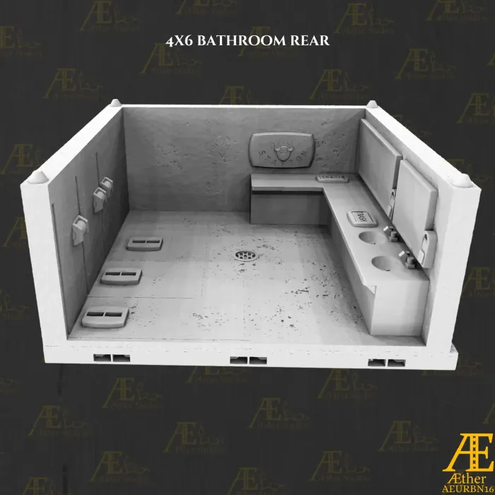 Other STL Download - AEURBN16 - Highway Restroomby Aether Studios