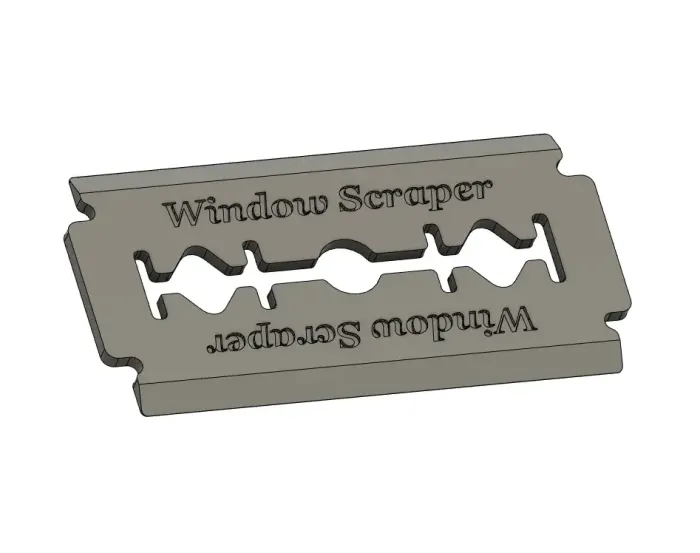 3D Printer Files | 3MF File | Scraper-Razor Shape | Creality Cloud