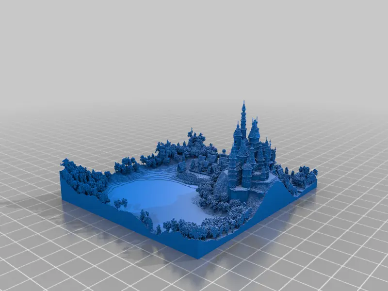 Free Props & Terrain STL Download - Minecraft Beauty and the Beast ...