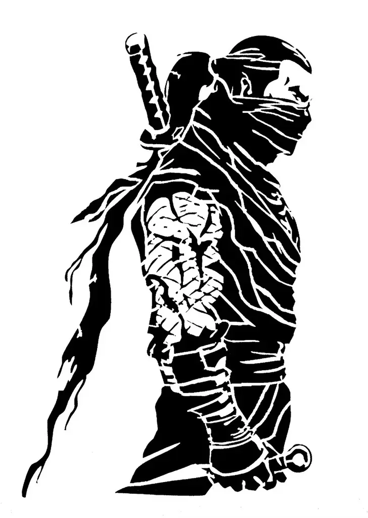 Free Other STL Download - Ninja stencilby SMT_M 🦊