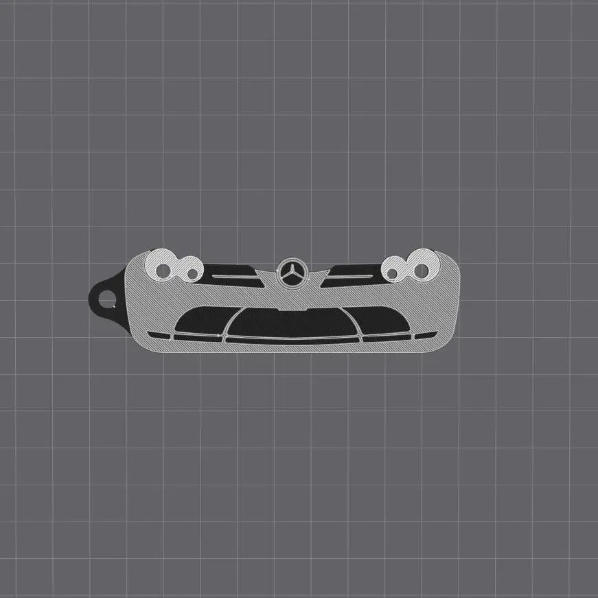 Free Personal Accessories STL Download - Mercedes-Benz SLR Keychainby ...