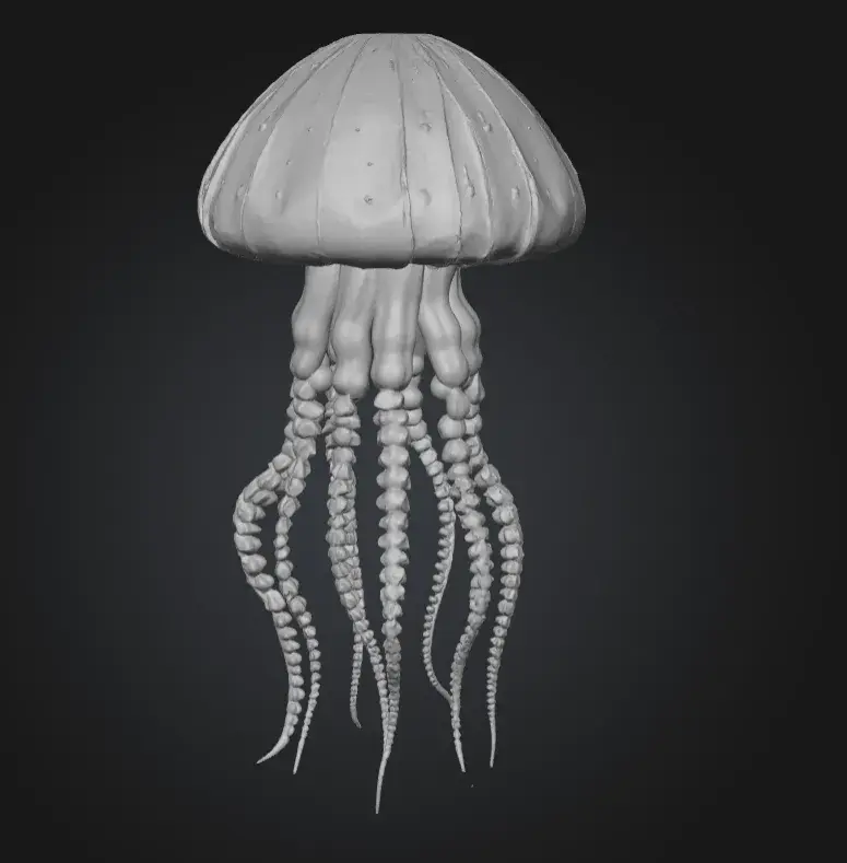 Characters & Creatures STL Download - Jelly Fish Figureby ...