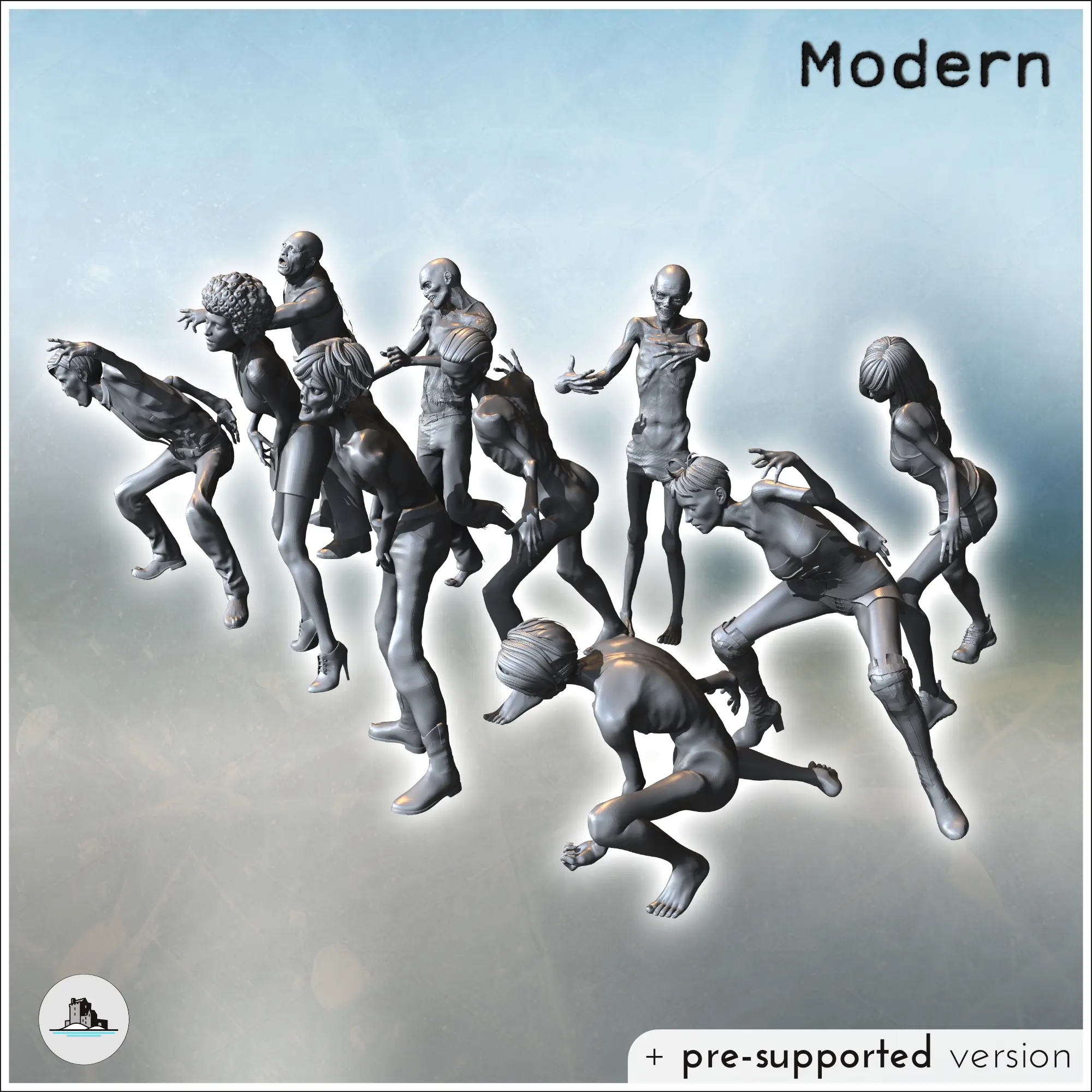 Other STL Download - Set of ten post-apocalyptic mutant-infected ...