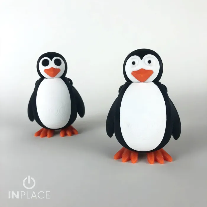 Other STL Download - Cute Penguin Articulated - Inplace