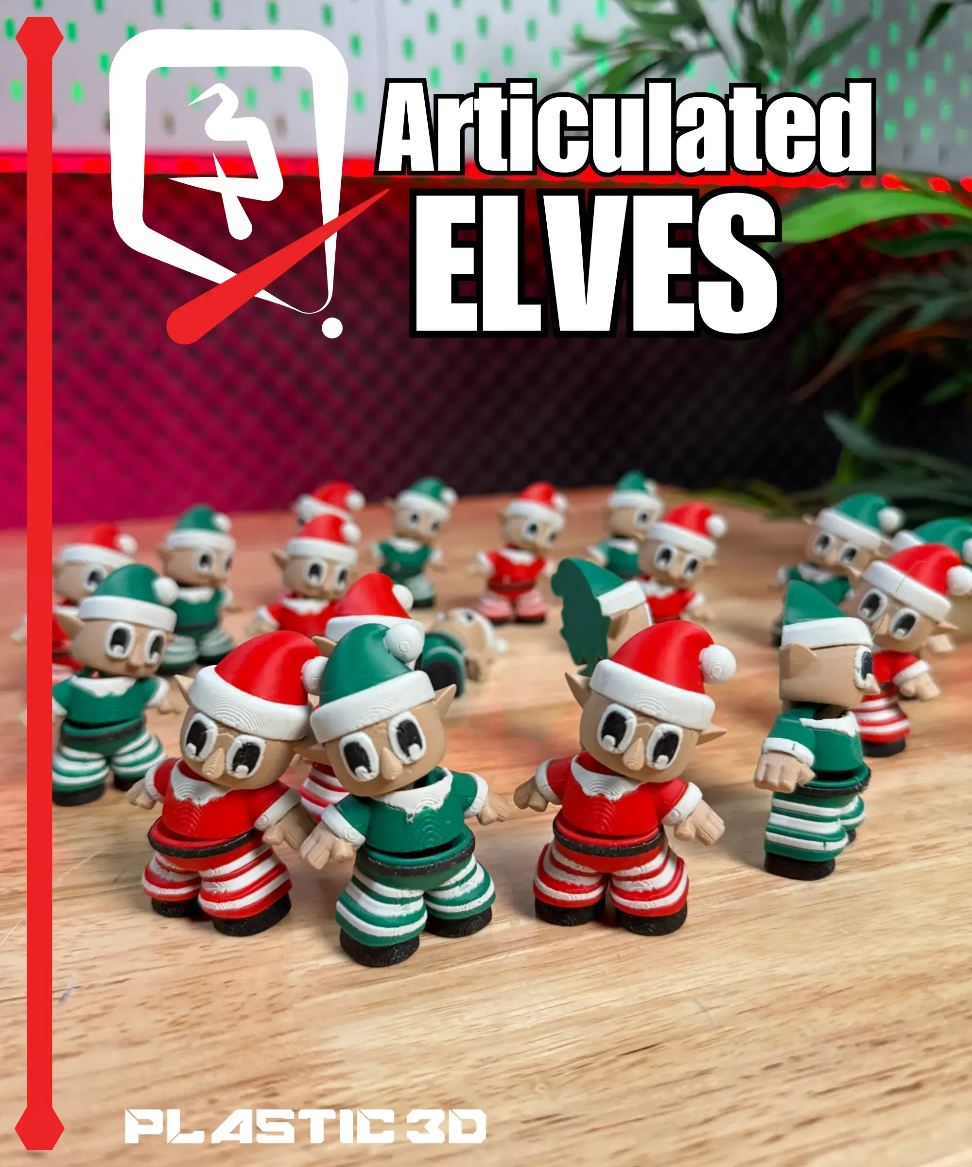 3D Printer Files | 3MF File | Articulated Elves — Santa's Hardest ...