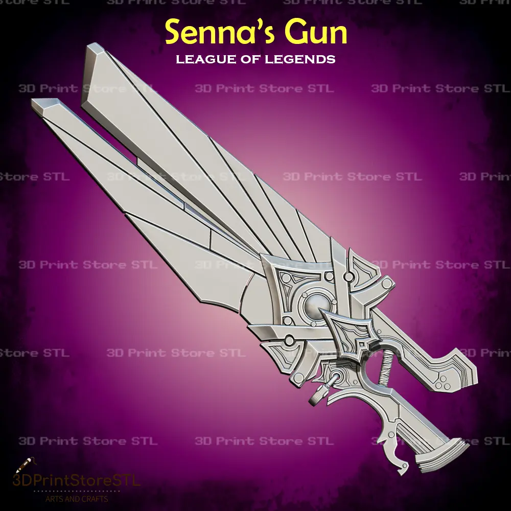 Cosplay STL Download - Sennas Gun Cosplay League of Legends - STL ...