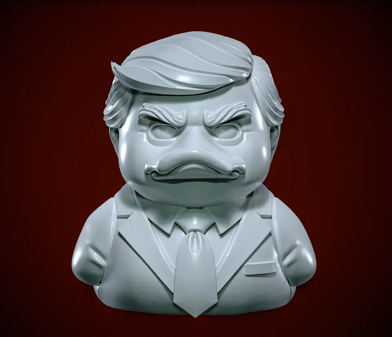 Characters & Creatures STL Download - Rubber Duck - Donald Trump - 3d ...