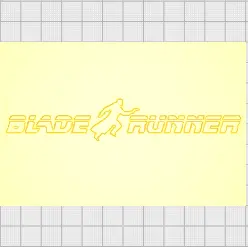 Digital Art STL Download - Blade-Runner Logoby Deleted Account9207561325