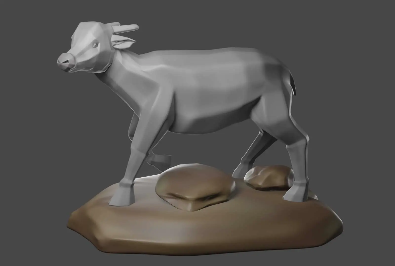 Characters & Creatures STL Download - Anoa Lowpoly 3D Modelby Toti ...