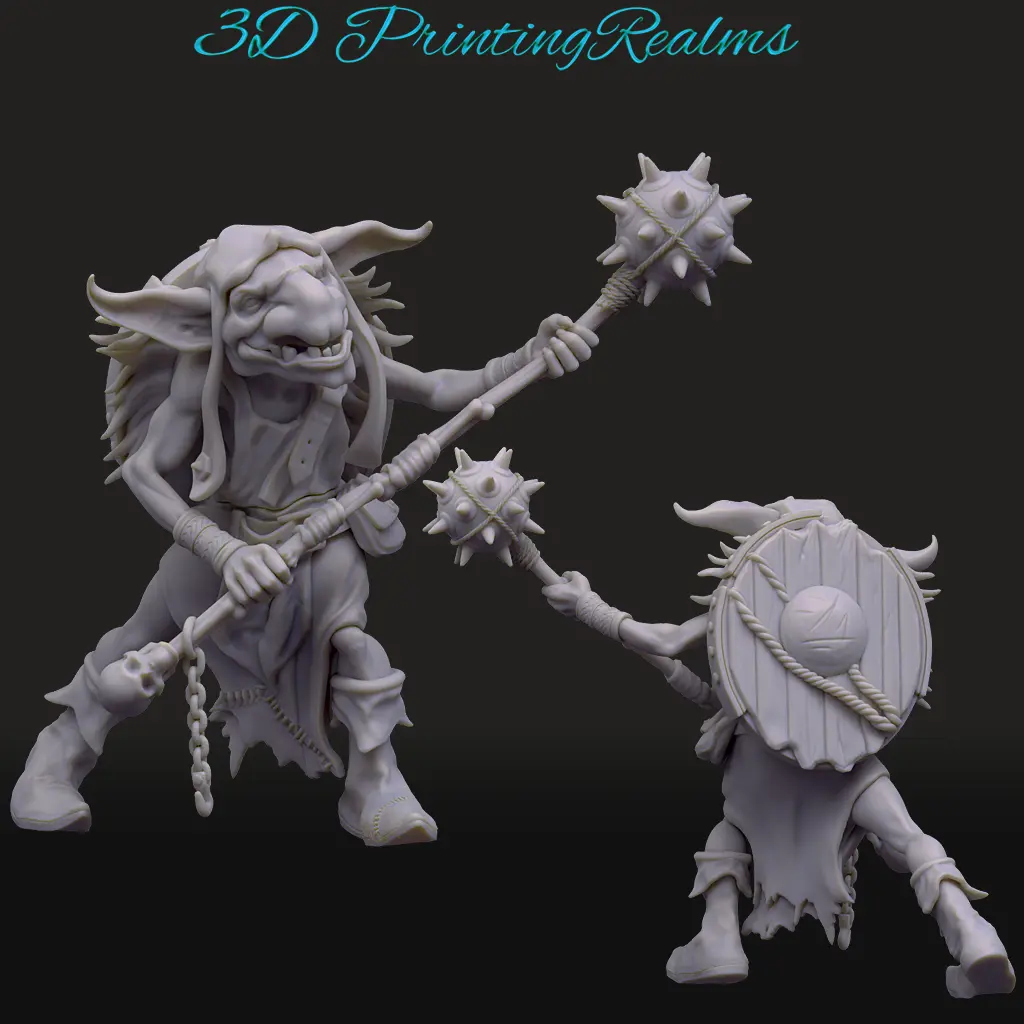 Characters & Creatures STL Download - Goblin 77mmby 3DprintingRealms