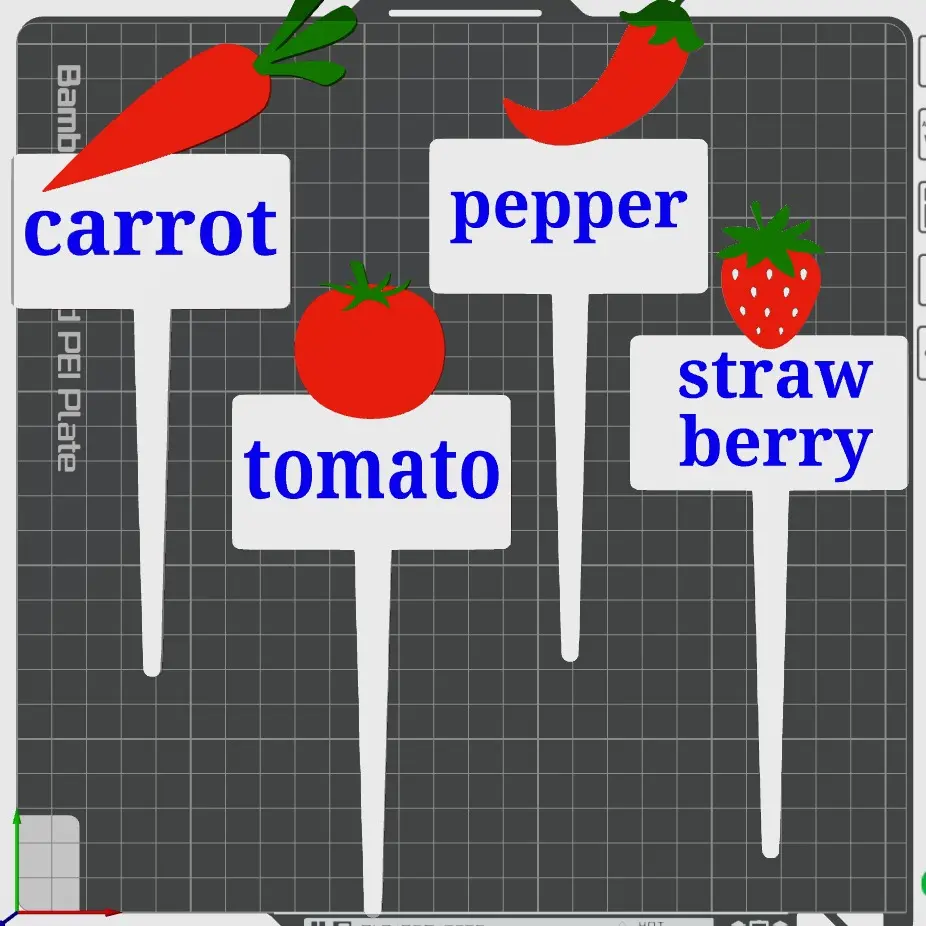 Other STL Download - plant tag bundleby Sen_vdb