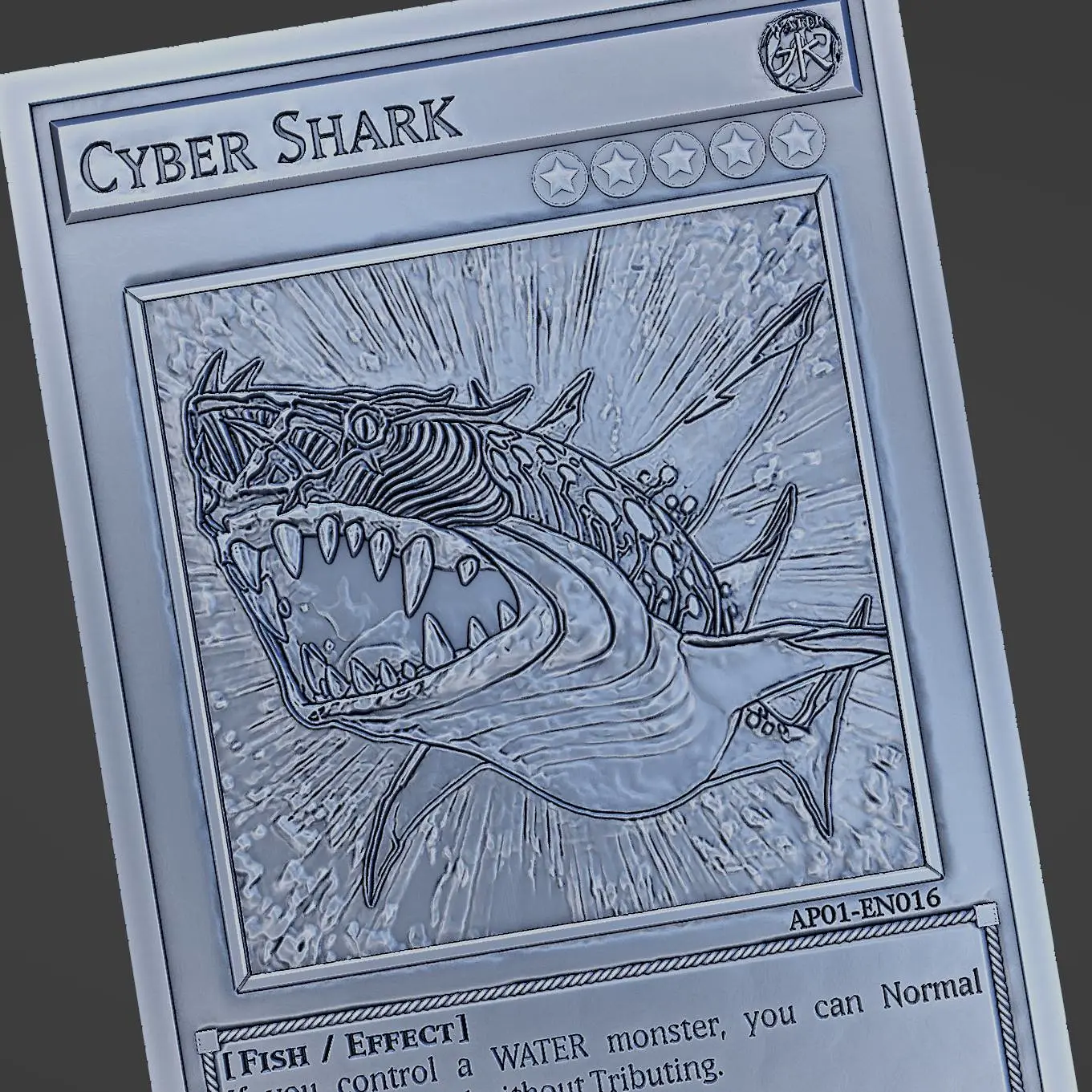 3D Printer Files | 3MF File | Cyber Shark - yu-gi-oh! | Creality Cloud
