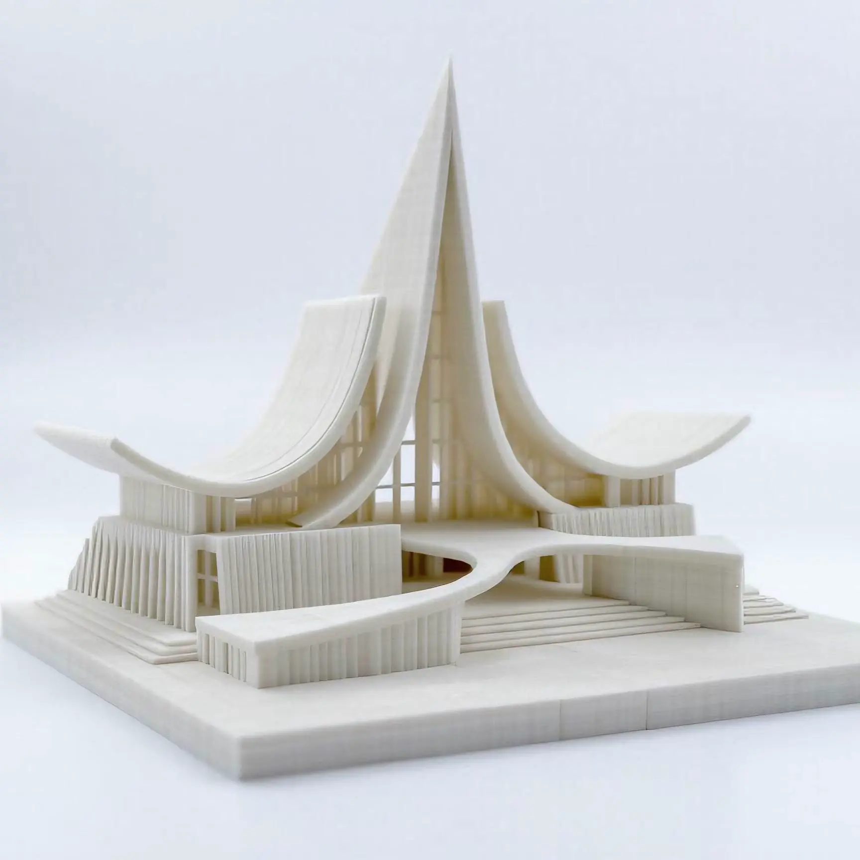 Free Industrial Design & Prototypes STL Download - 现代建筑—现代化火车站by a18yuan