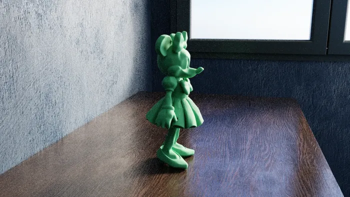 3D Printer Files | 3MF File | Low Poly Minnie Mouse | Creality Cloud