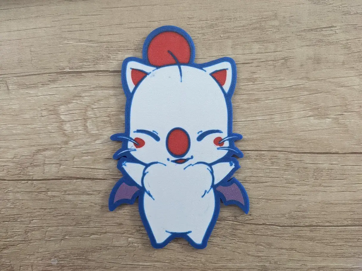 3D Printer Files | 3MF File | Moogle Final Fantasy Wall Art | Creality ...