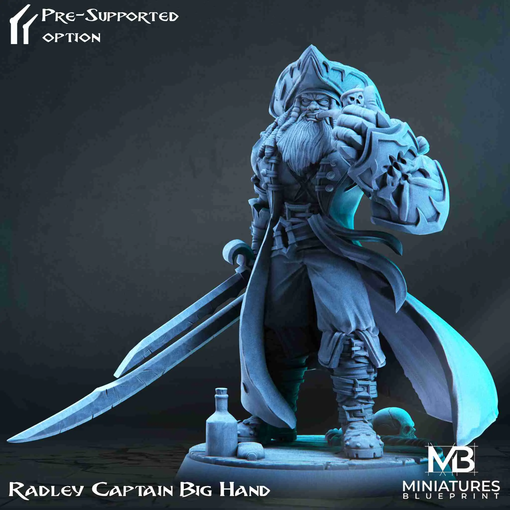 Characters & Creatures STL Download - Radley Captain Big Handby ...