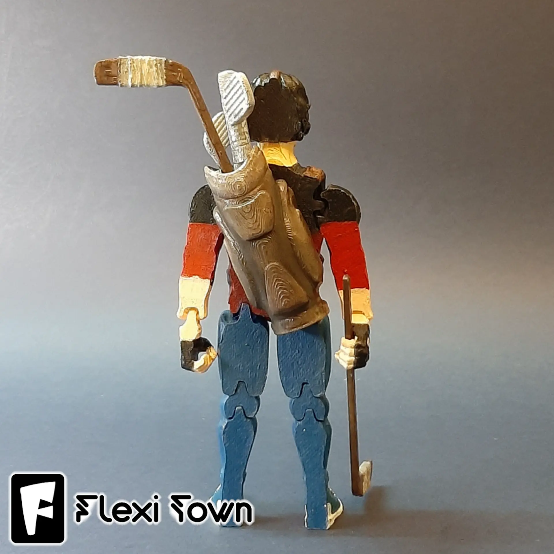 Other STL Descarga - Flexi Print-in-Place Casey Jones - FlexiTown