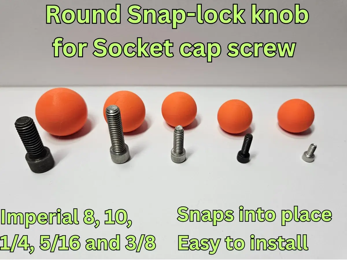 Archivos de impresora 3D | Archivo 3MF | ROUND SNAP LOCK KNOBS ...