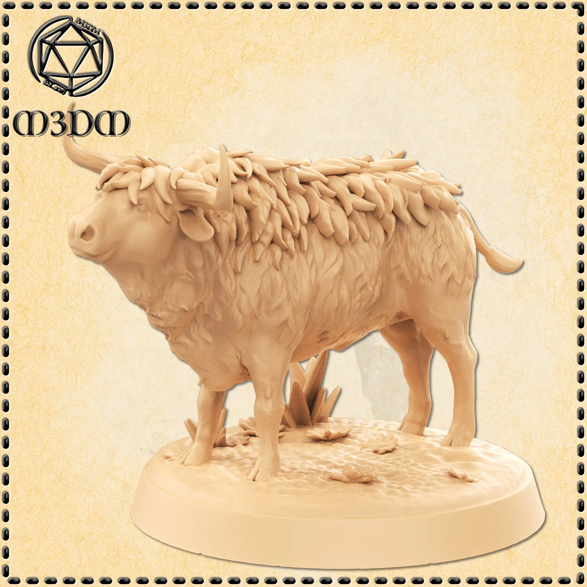 Characters & Creatures STL Download - Highland Cow with and without ...