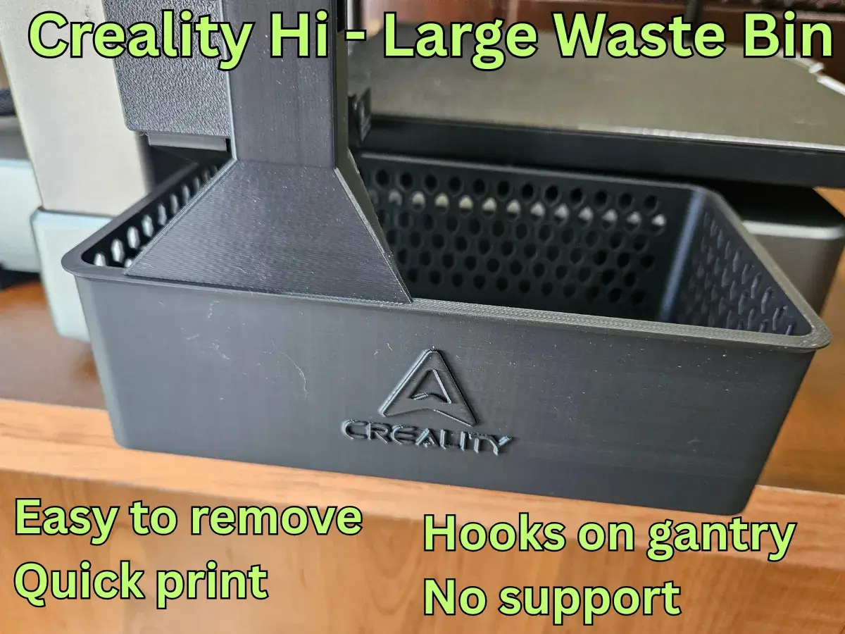 3D打印模型 | 3MF文件 | LARGE Waste bin - poop bin for Creality Hi | 创想云