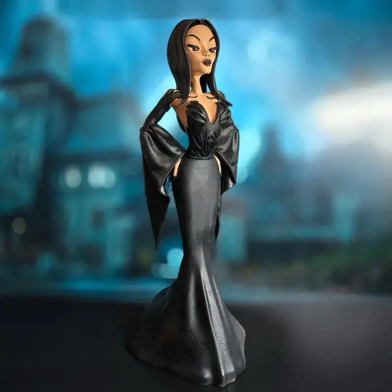Characters & Creatures STL Download - MORTICIA FIGURINEby Oasis3dlab