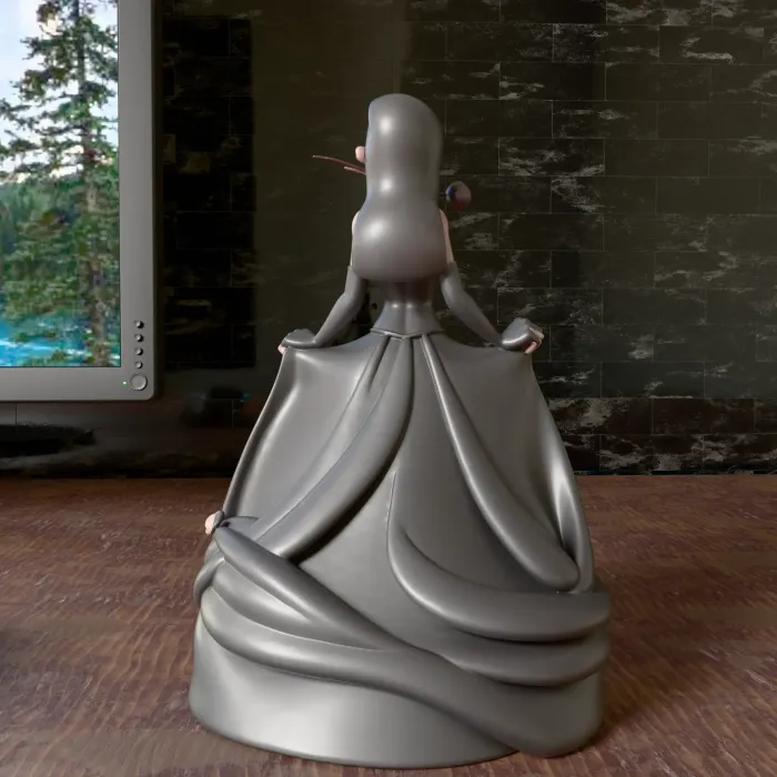 3D Printer Files | 3MF File | Gothic Girl Statue | Creality Cloud