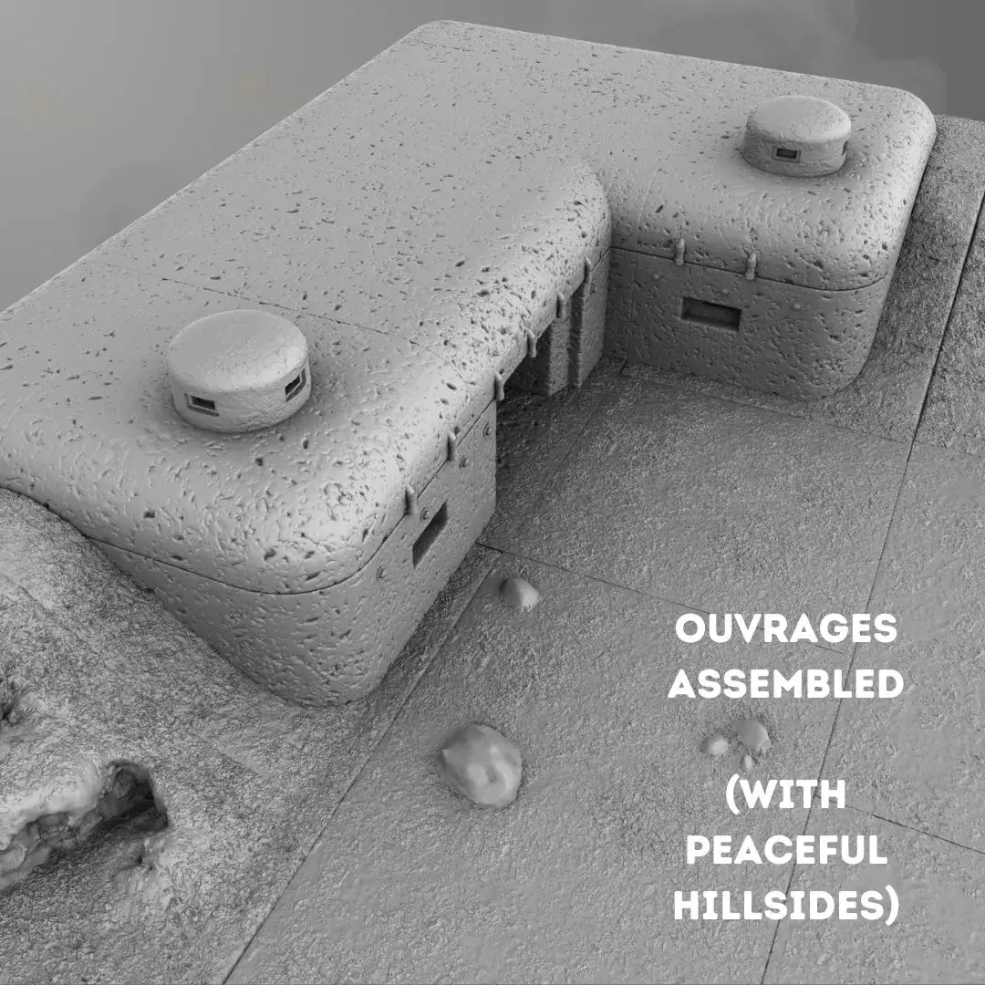 Props & Terrain STL Download - AEPWAR22 - Maginot Line 1by Aether Studios