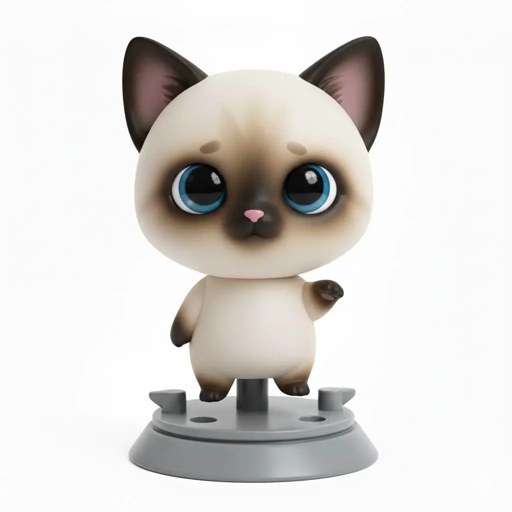 3D Printer Files | 3MF File | Gatito siames - tierno | Creality Cloud
