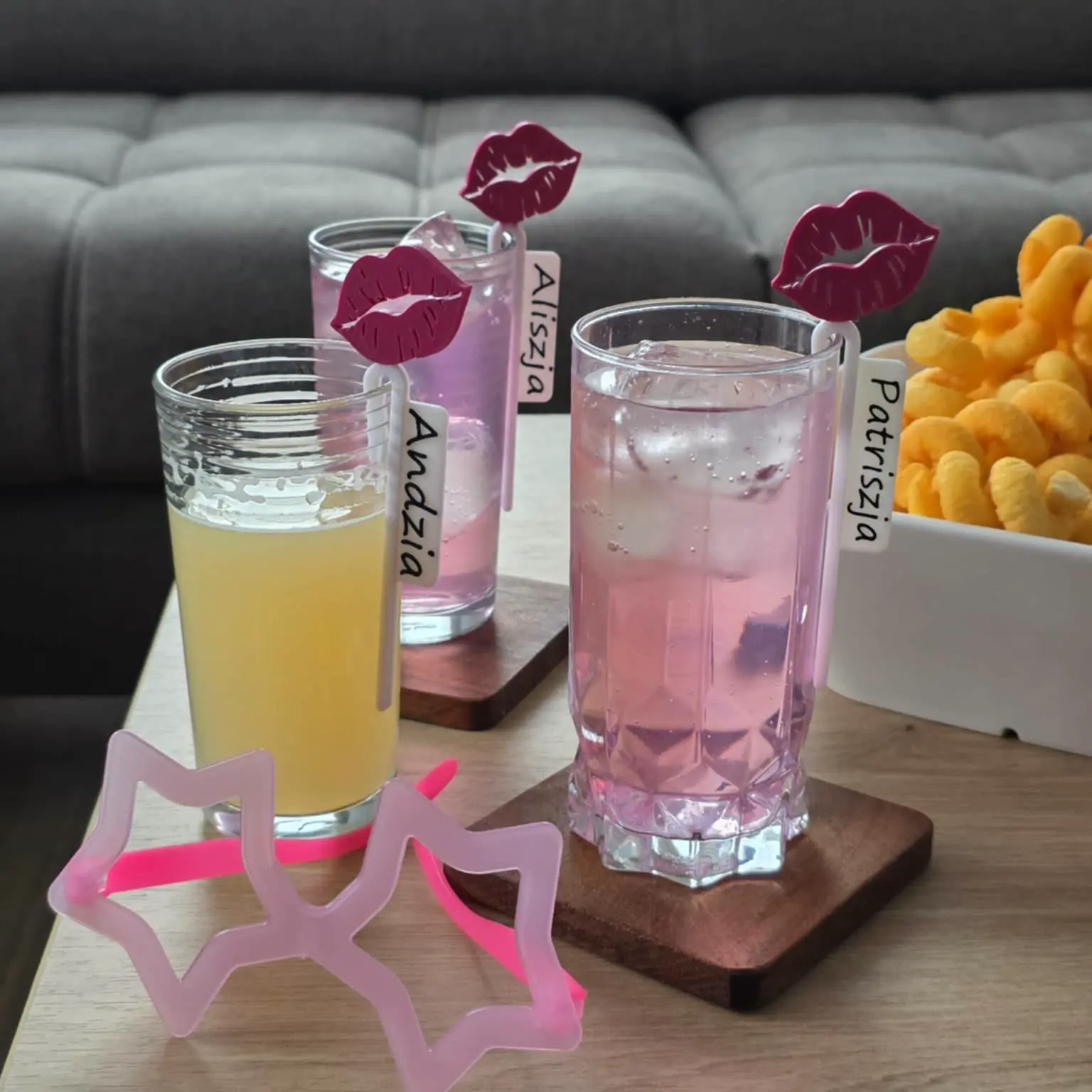 3D Printer Files | 3MF File | party labels for glasses - Kiss ...