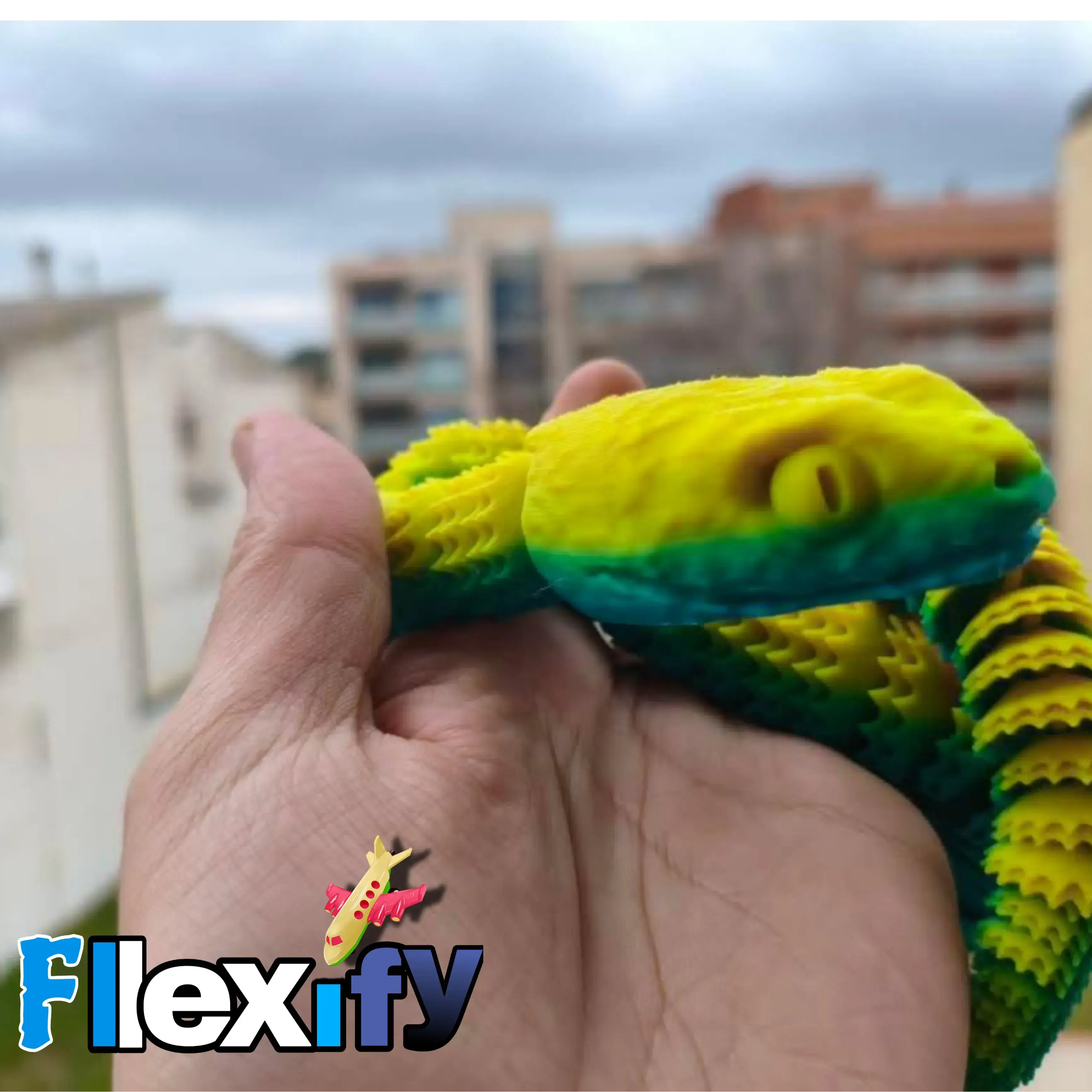 3D Printer Files | 3MF File | Flexi Snake- print in place | Creality Cloud