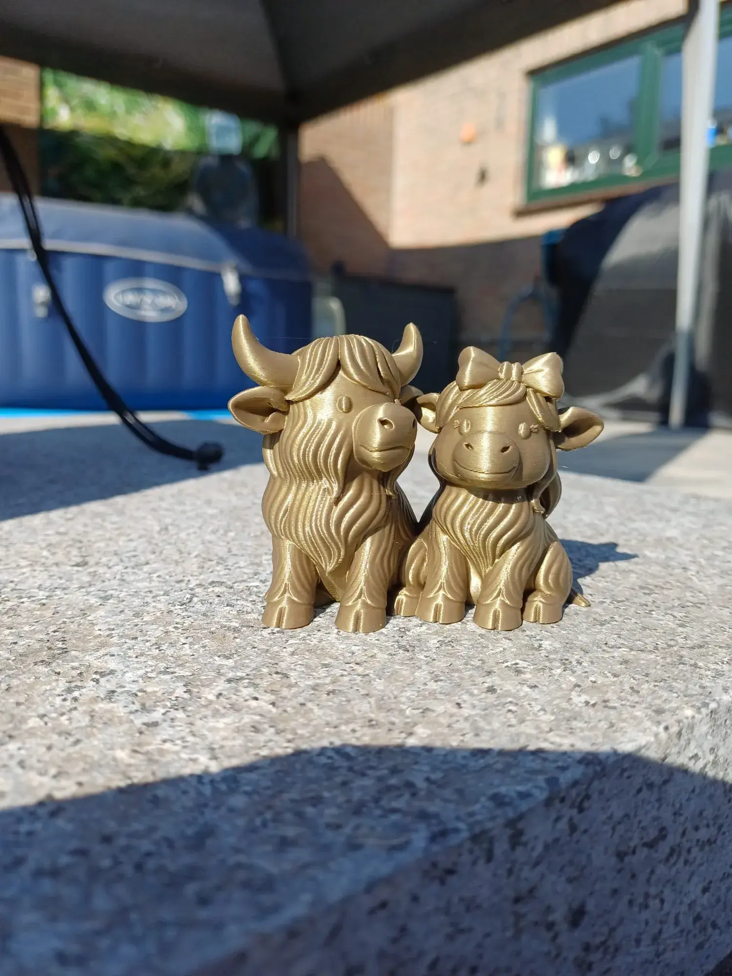 3D Printer Files | 3MF File | Adorable Highland Cow Couple | Creality Cloud