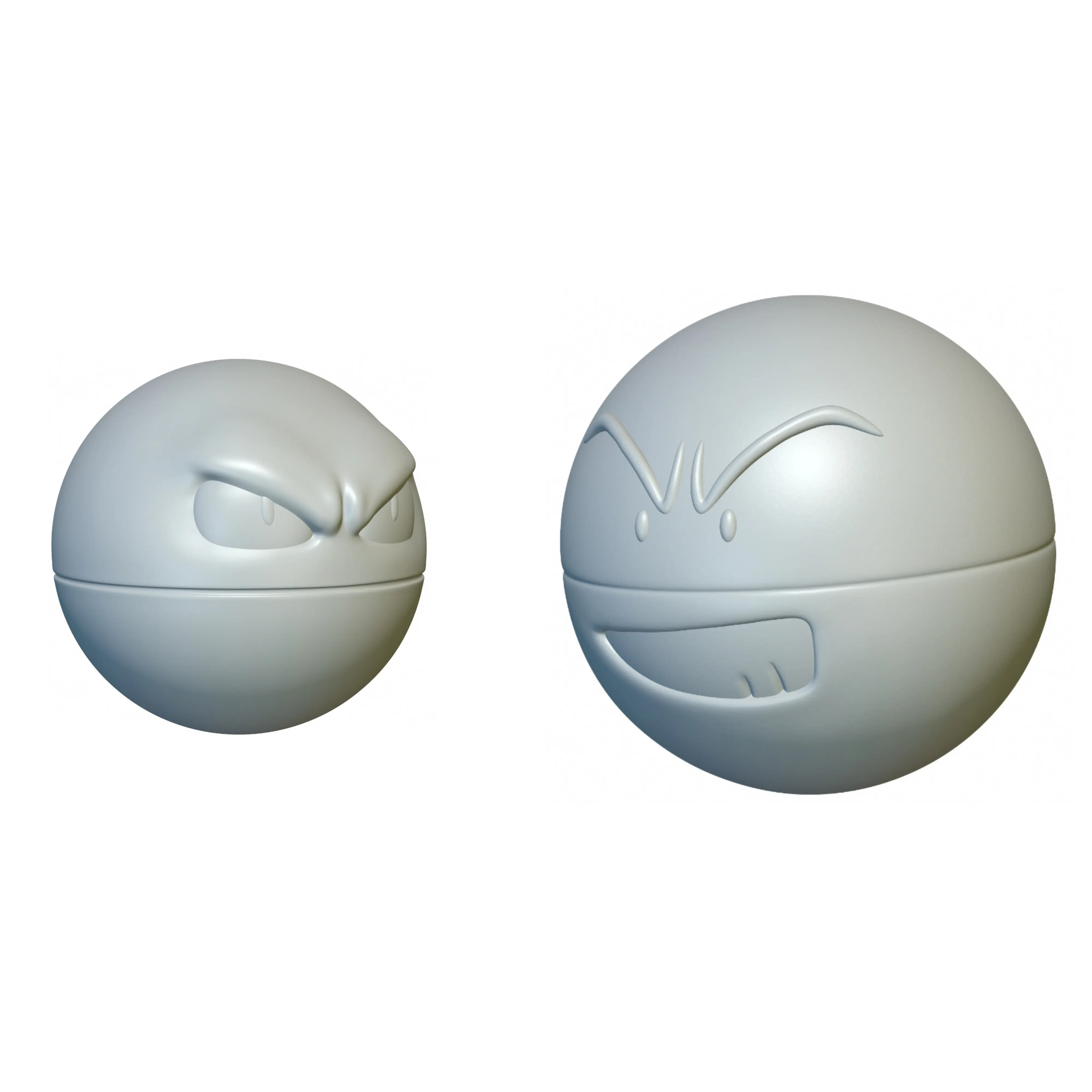 Other STL Download - Pokemon Voltorb & Electrode (#100 & #101) - 3D ...