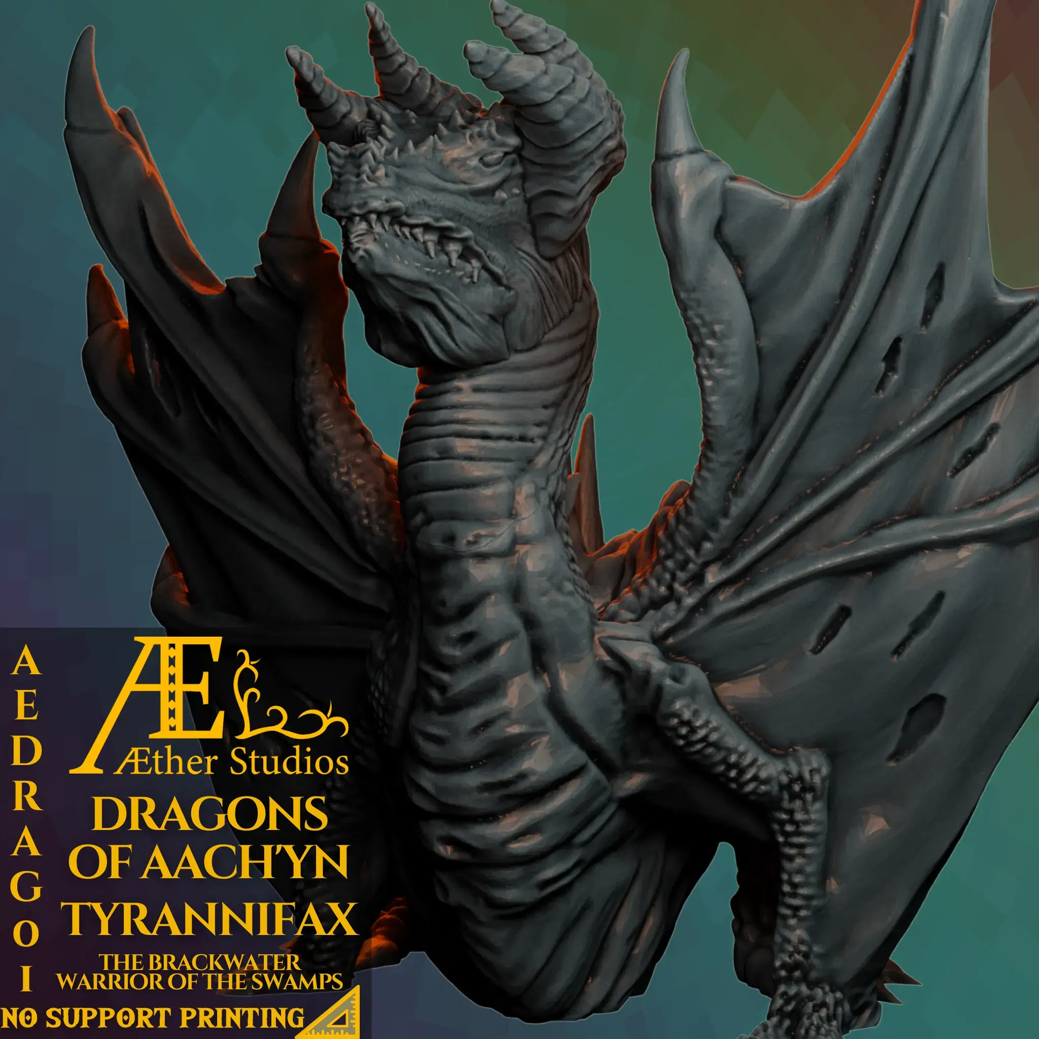 Other STL Download - AEDRAG01 - Dragons of Aach'yn - Tryannifaxby ...