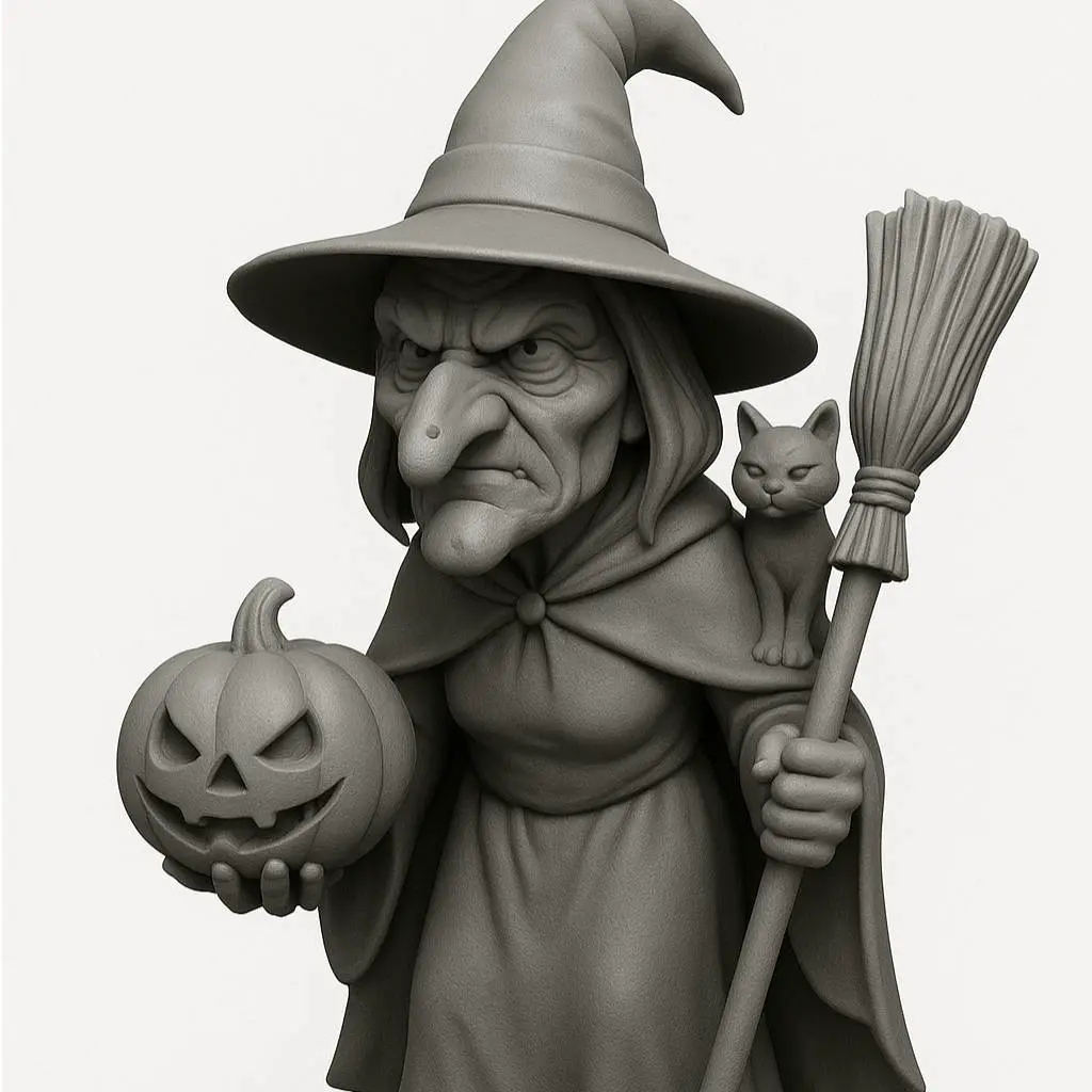 3D Printer Files | 3MF File | Halloween Witch | Creality Cloud