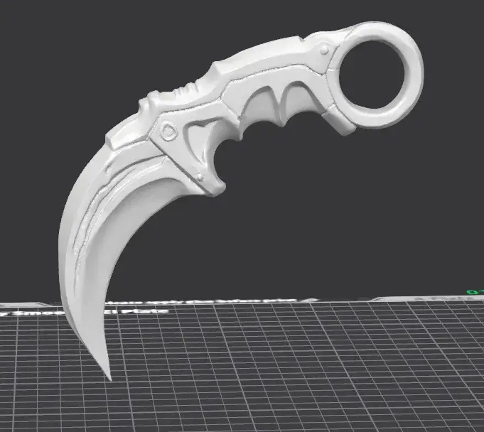 3D Printer Files | 3MF File | Futuristic Tactical Karambit – 3D ...