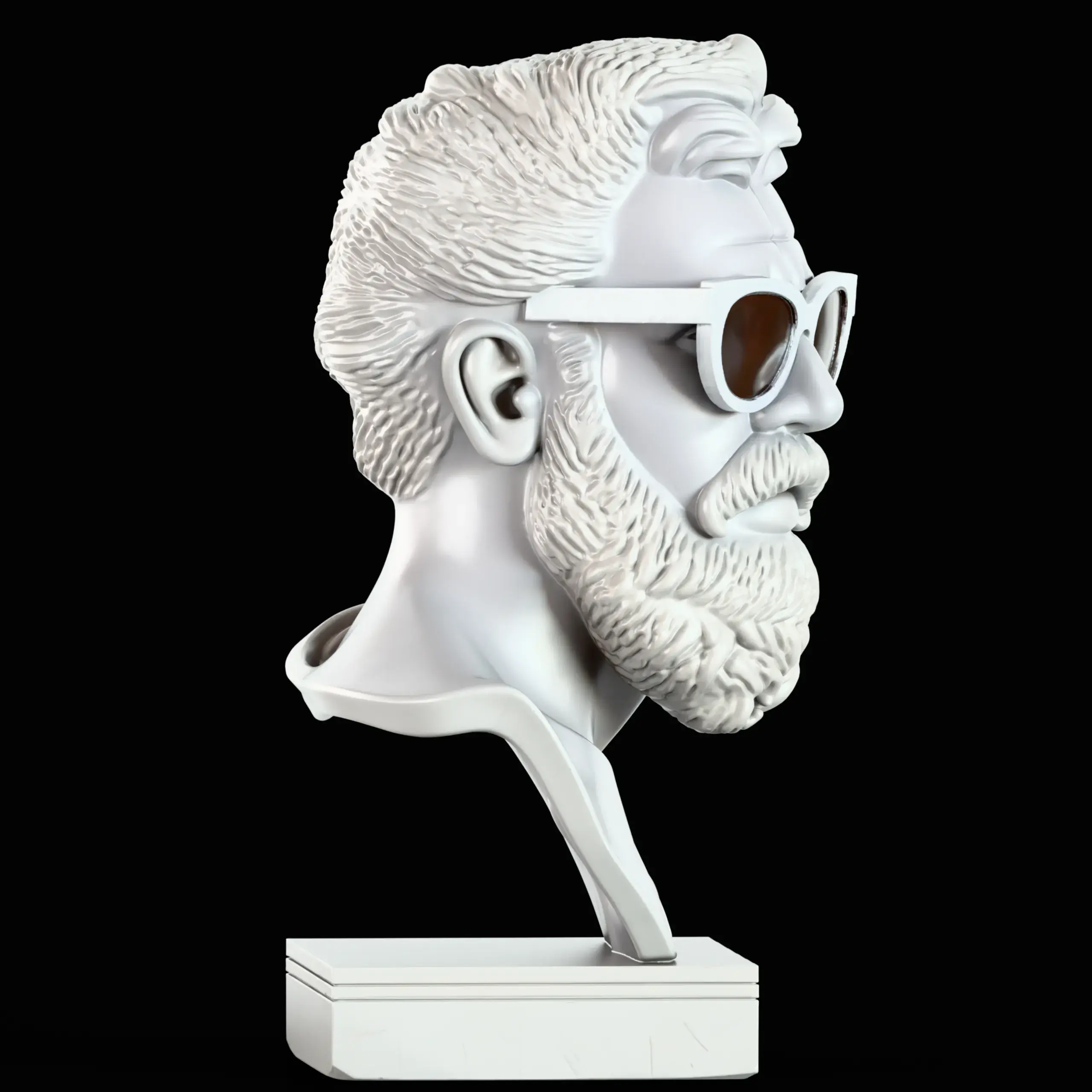 3D Printer Files | 3MF File | Cool Man Bust | Creality Cloud